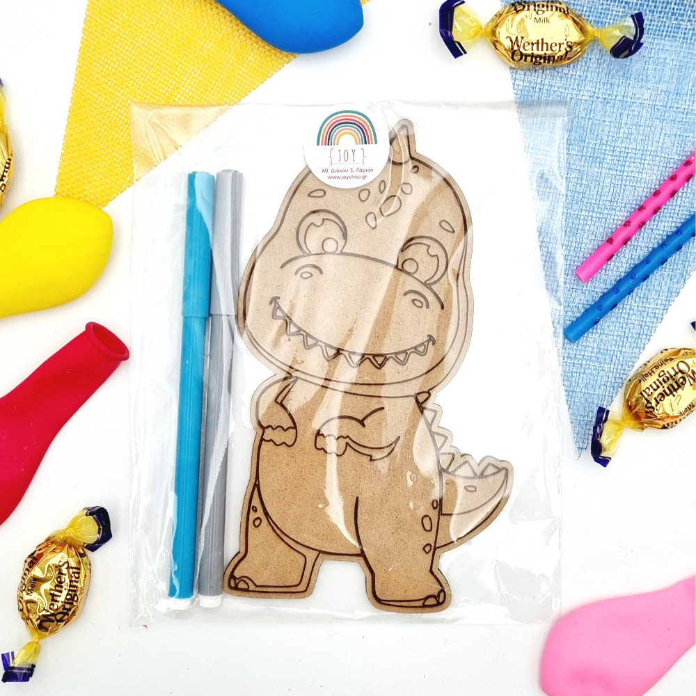 Ξύλινο Colour me Δεινοσαυρος - JOY Handmade Boutique